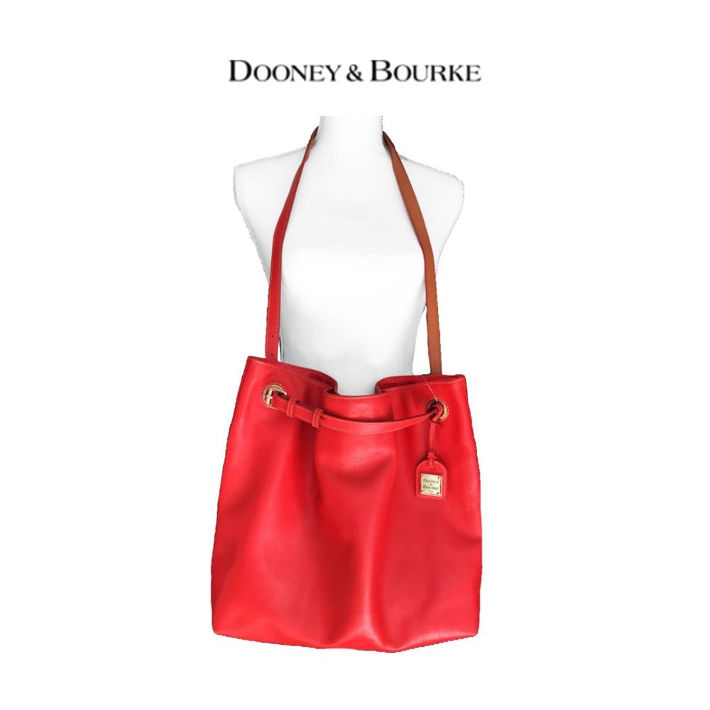 Rare Limited Edition Dooney & Bourke Red Leather Over… - Gem